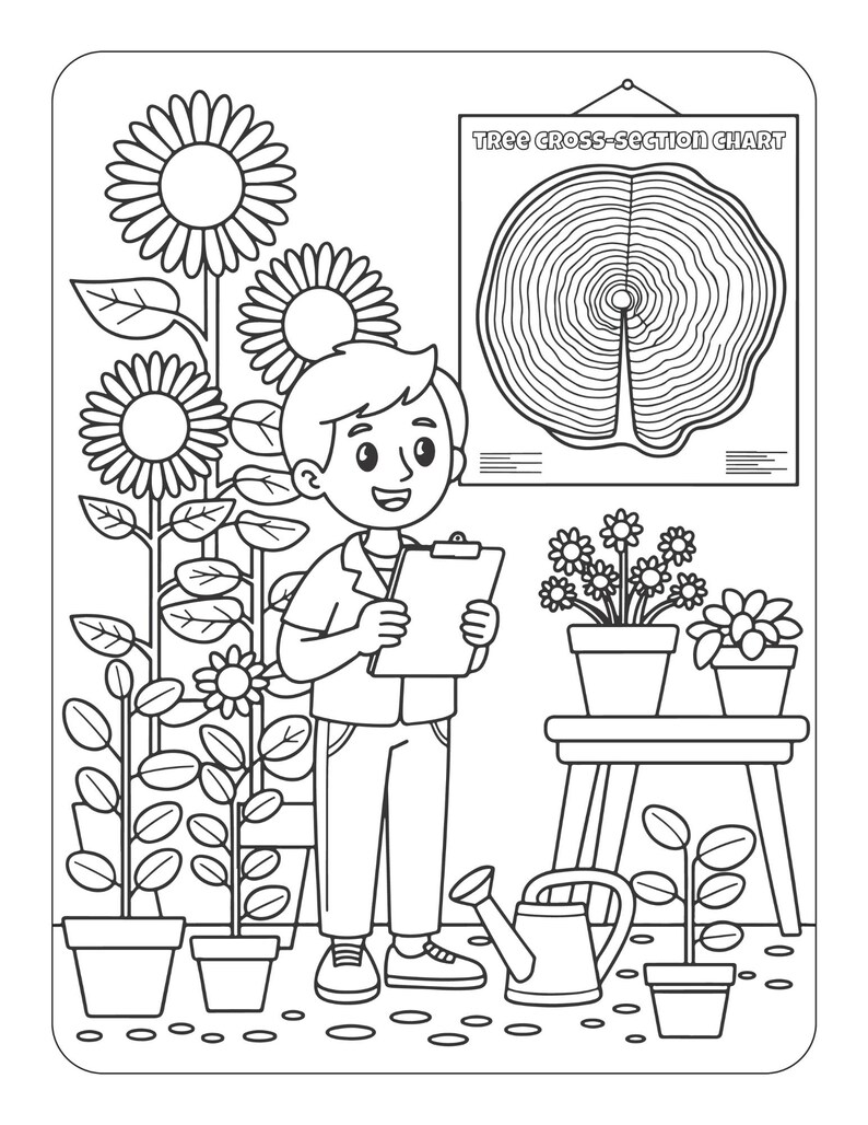 I Want to Be a Scientist! Coloring & Activity Book - Etsy