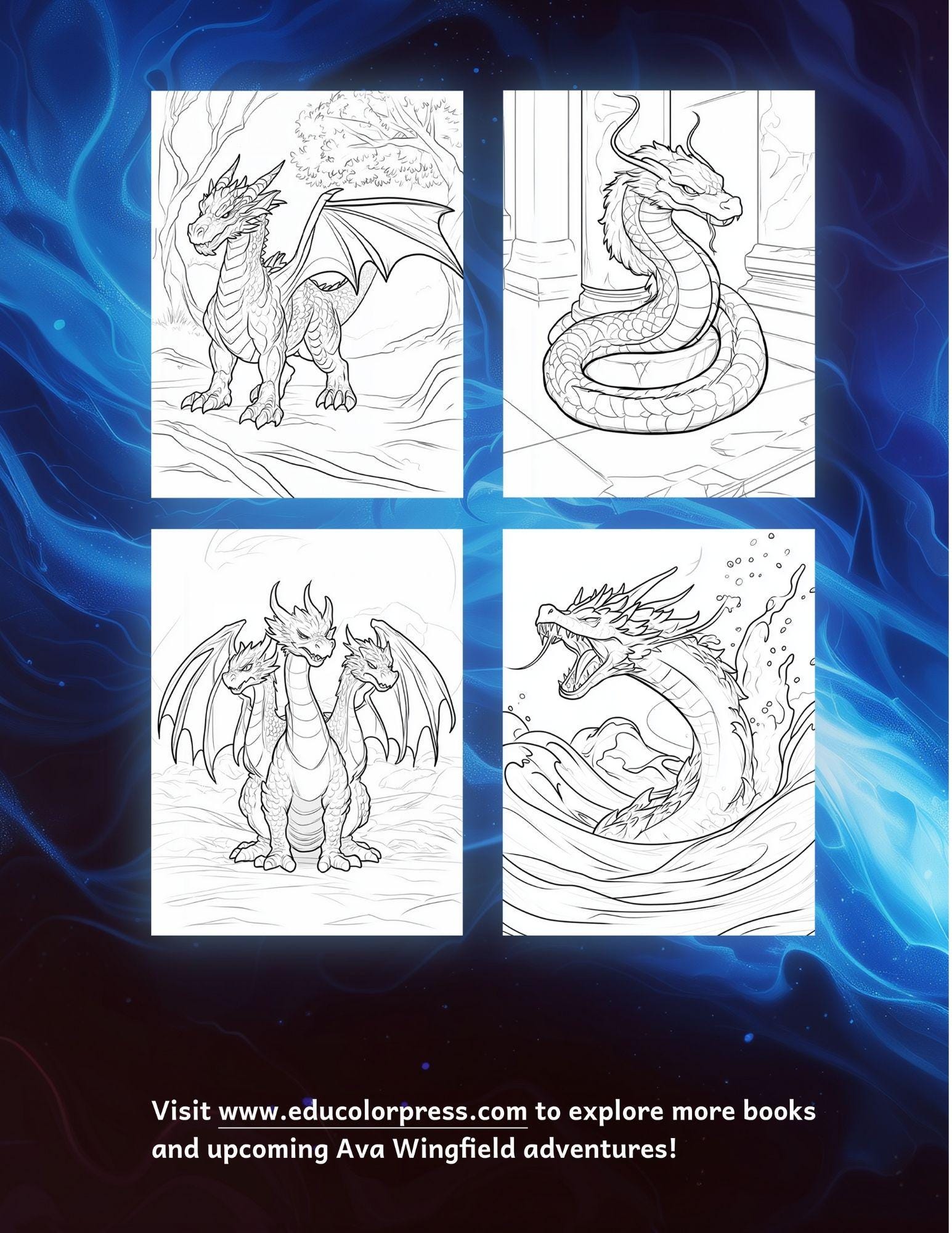 The Magical World of Dragons Coloring and Activity Book: With ...