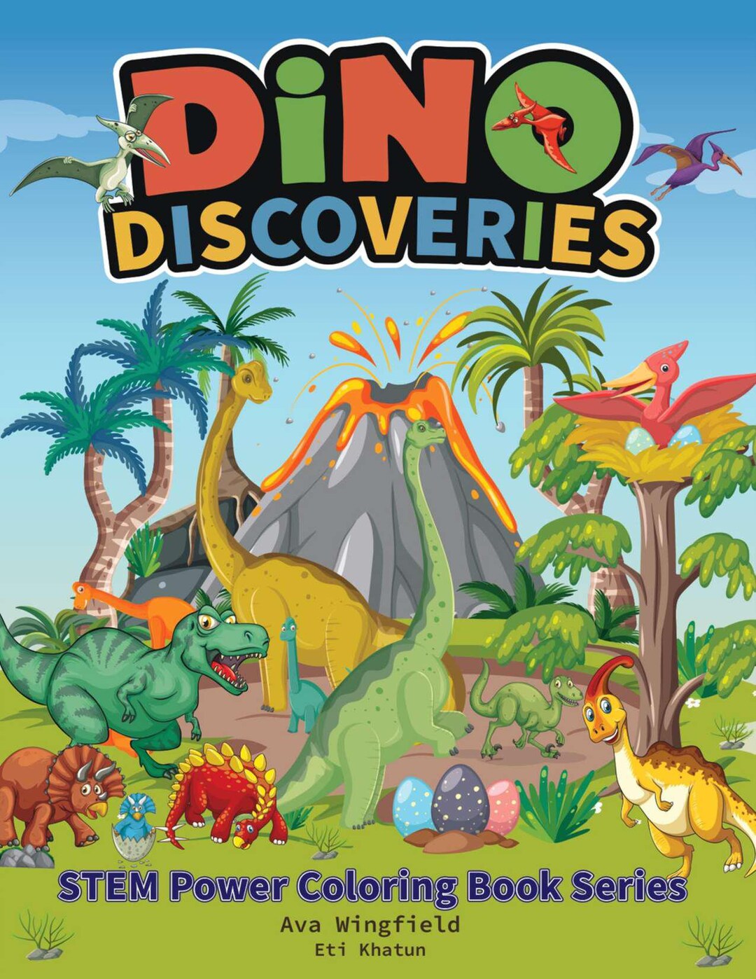 Dino Discoveries Interactive Activity Book With Coloring Pages, Facts ...