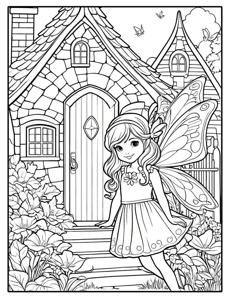 Fairyland Magic A Coloring Adventure: 35 Absolutely Adorable Fairies ...