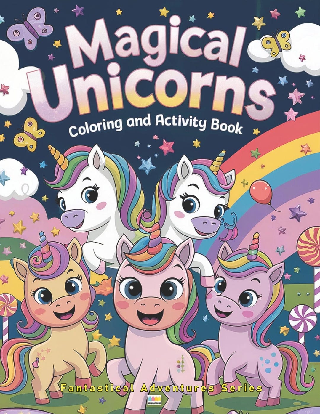 Magical Unicorns Coloring and Activity Book: With Fun Facts, Trivia ...