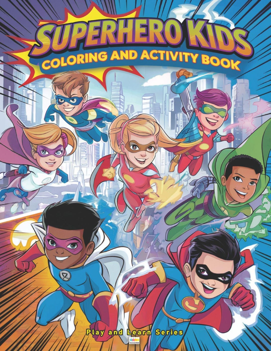 Superhero Kids Coloring and Activity Book: A Fun and Educational Stem ...