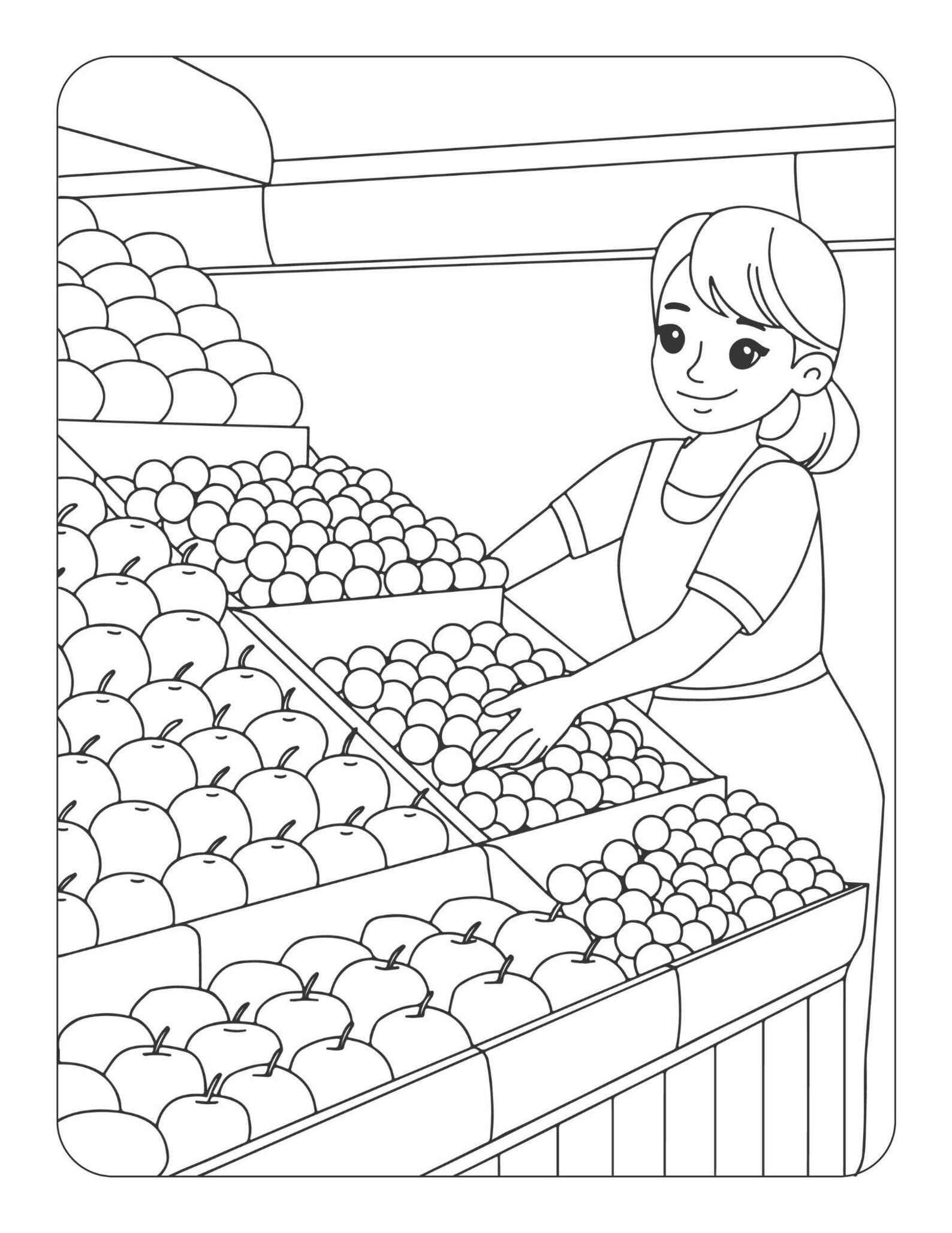 Supermarket Adventure Coloring and Activity Book: With Fun Facts, Math ...