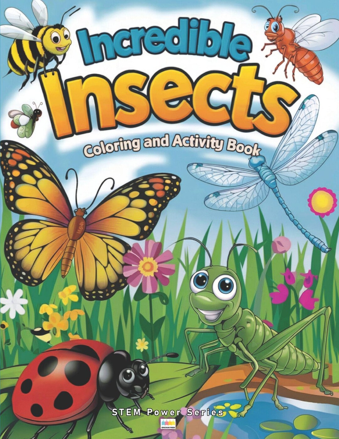 Incredible Insects Coloring and Activity Book: Stem-focused With Fun ...