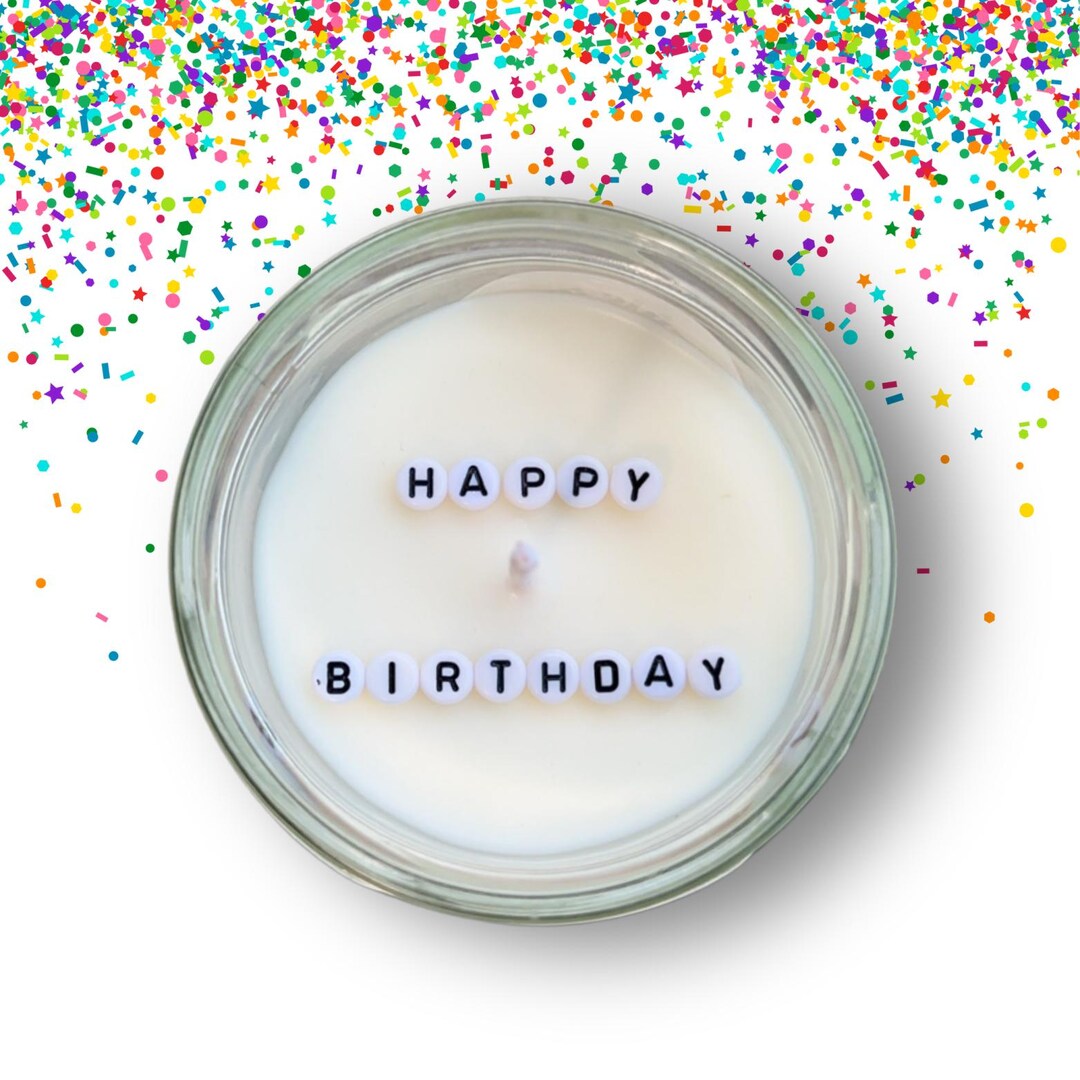 Secret Message Candle - "happy Birthday" / Hidden Message / Gift Ideas ...