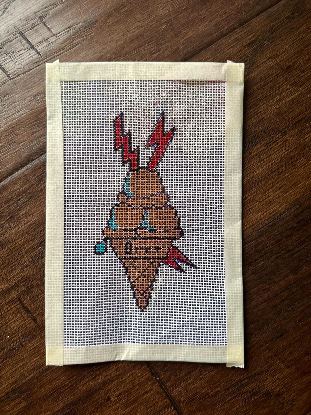 Gucci Mane’s Tattoo - Hand Painted Needlepoint Canvas - Etsy