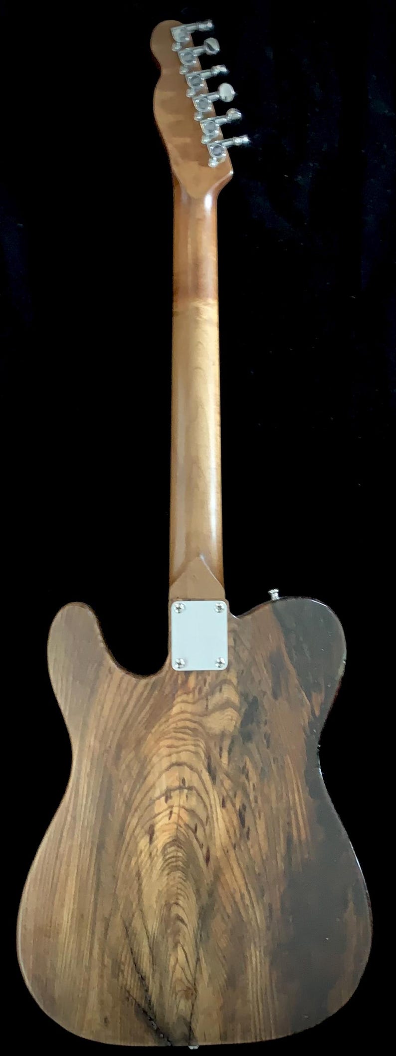 Custom Handmade Electric Guitar From A Wee Black Dug Guitars - Natural ...