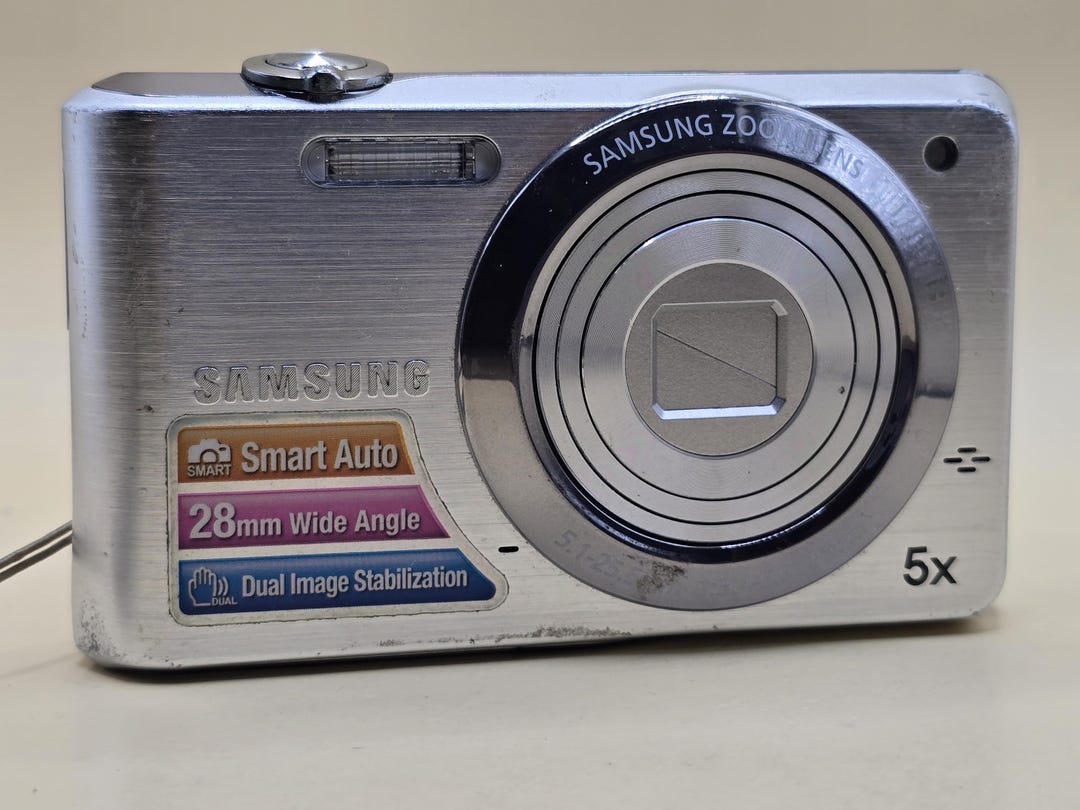 Vintage Samsung PL80 Point & Shoot Camera 12.MP 5xzoom Silver - Etsy