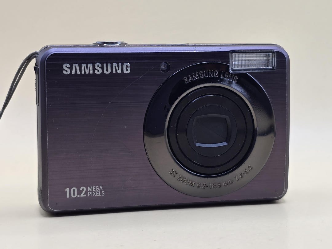 Samsung PL50 10.2MP Digital Compact Camera 3x Optical Zoom Purple ...