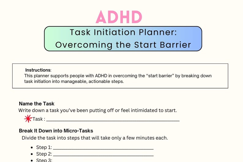 ADHD Bundle Pack - Etsy