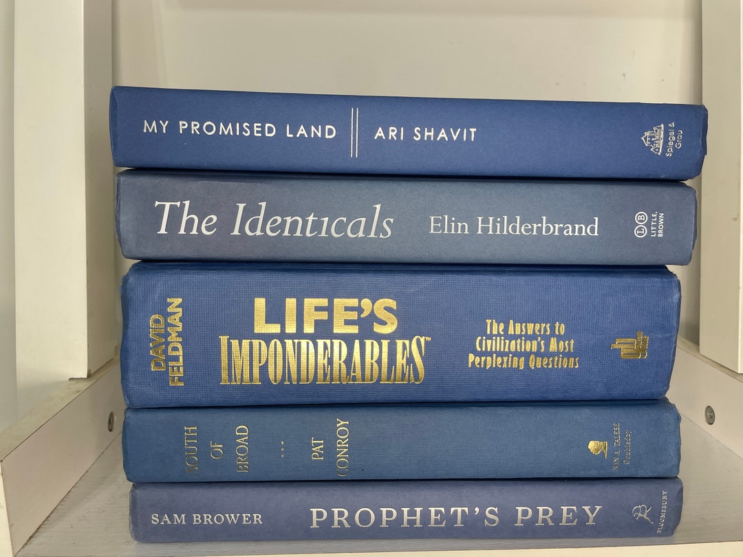 Promised Land Dark Blue Book Set Blue Decorative Books Books by the ...