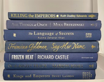 Navy Blue Books | Etsy