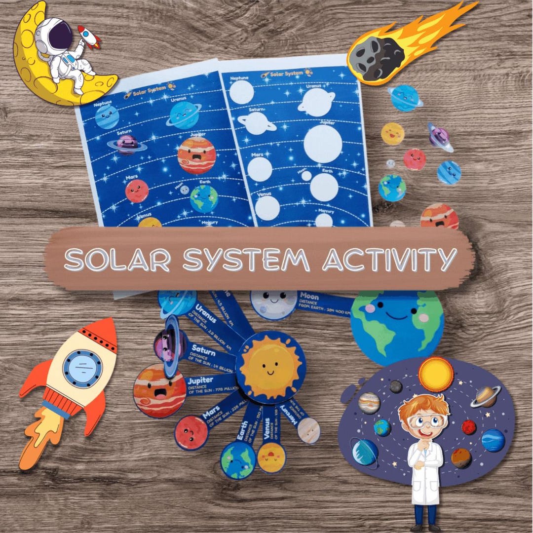 Solar System Model Printable Activity Space Learning Homeschool ...