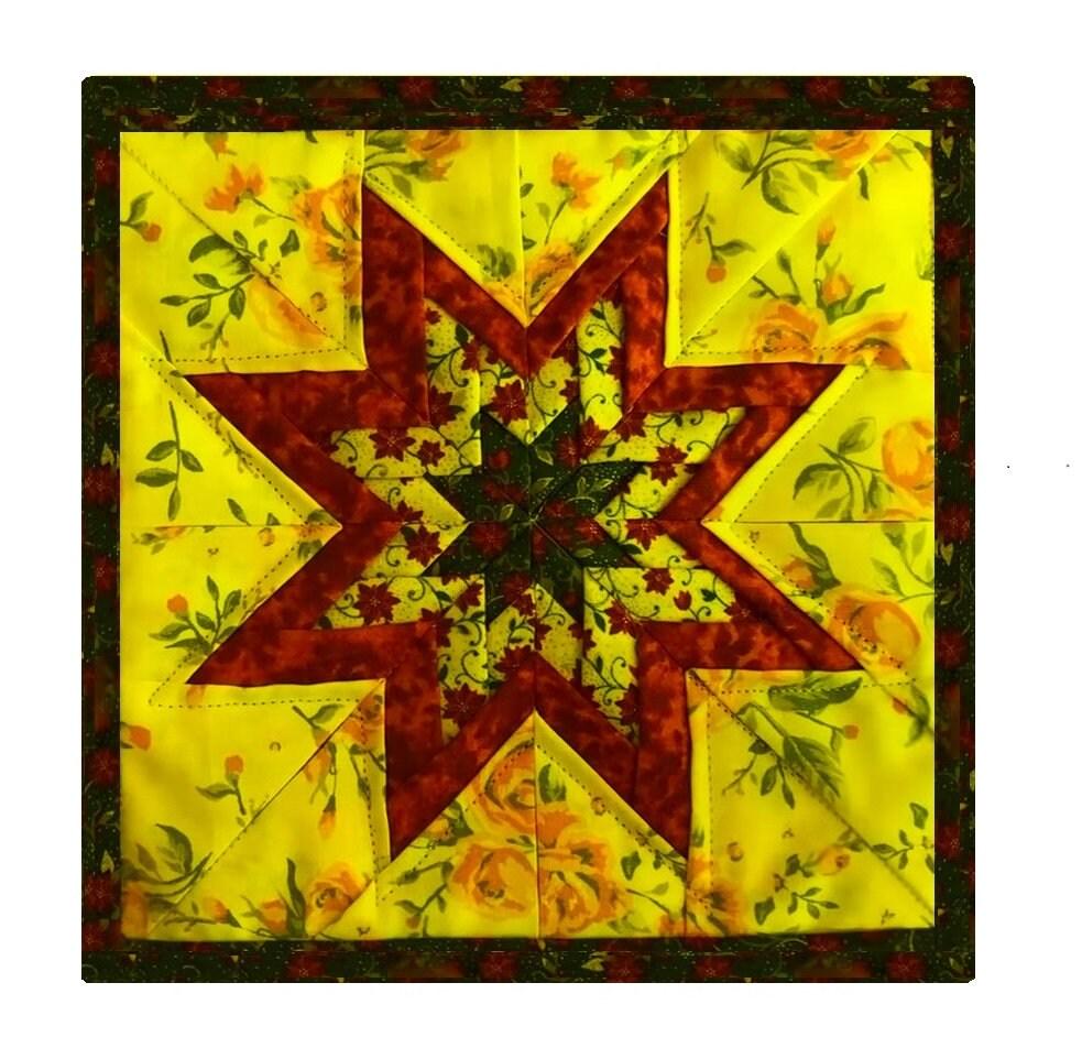 How to Make a Folded Star Squared Hot Pad, Potholder,easy Folded Star ...