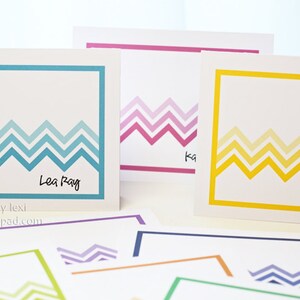 Chevron notes | Etsy