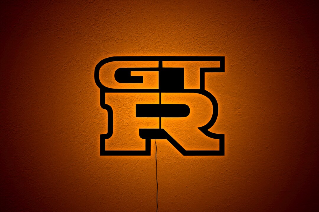 GTR Car Logo RGB Led Wall Sign-nissan GTR Led Neon Sign-vintage Car ...