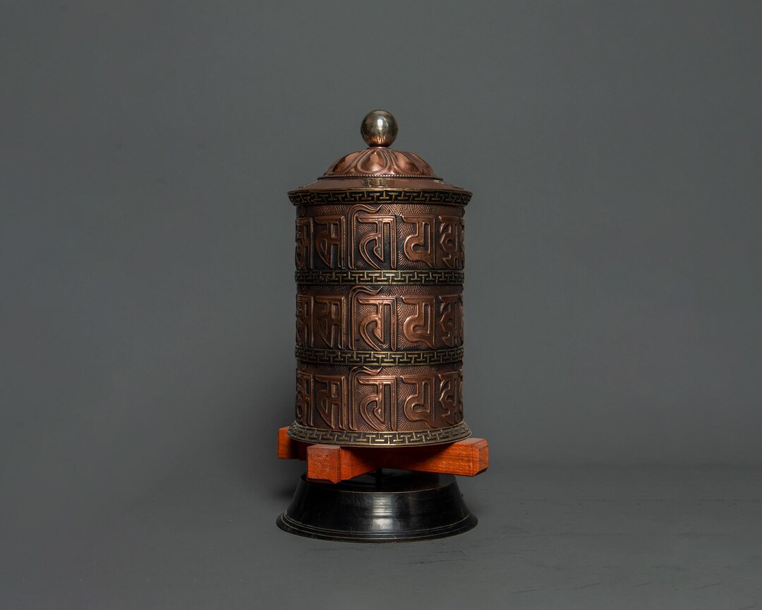 Exquisite Prayer Wheel | Buddhist Ritual Items | Religious Tool for ...
