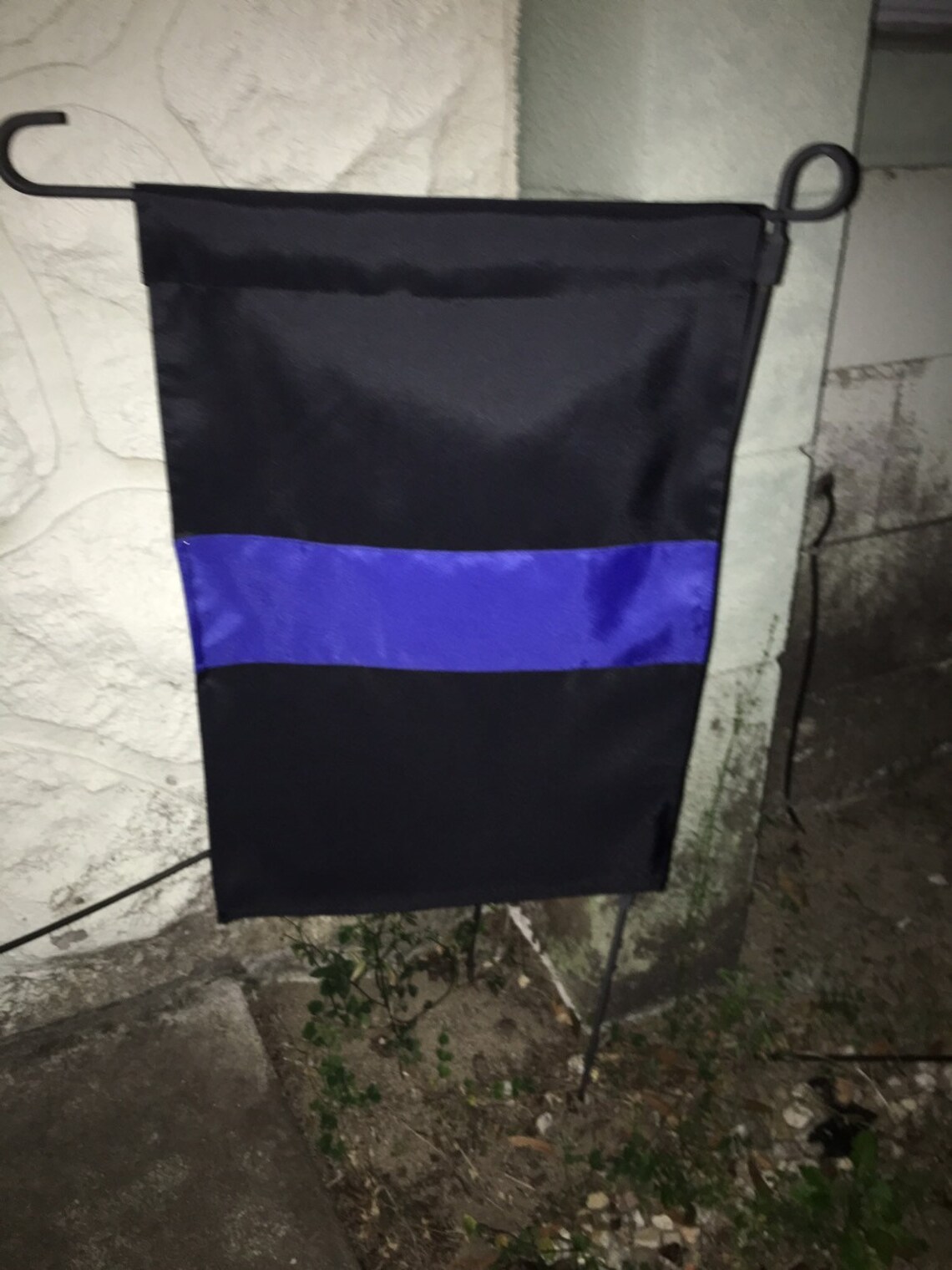 Thin Blue line garden/memorial flag | Etsy