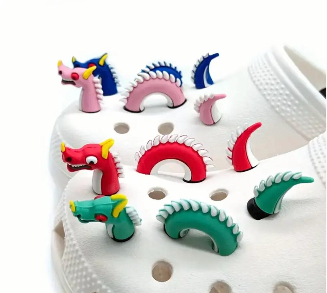3D Dragon Croc Charms 2 per Pack - Etsy