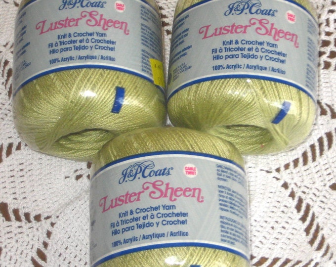 J.P. Coats Luster Sheen, Col. 0615 Tea Leaf, Lot of 3 Balls - Etsy