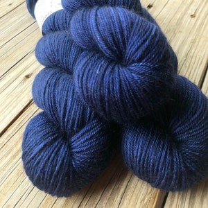 Midnight Blue, Yak Silk DK Treasures, Hand Dyed DK Yarn, Far Horizon - Etsy