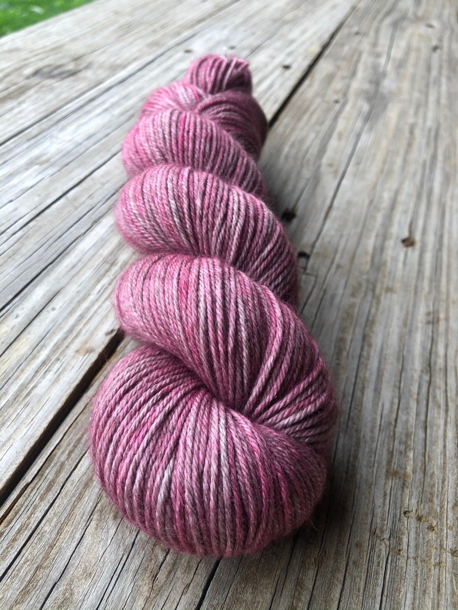Pink Yak Silk DK Treasures Hand Dyed DK Yarn From the | Etsy