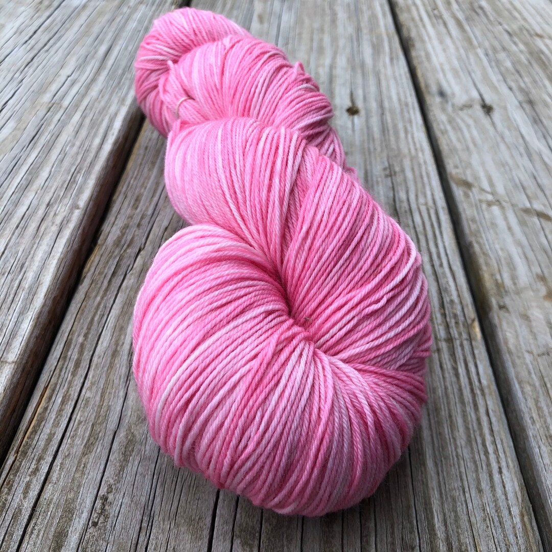 Hand Dyed Sock Yarn, Pink, Damsel in Distress, Treasured Toes Sock Yarn ...