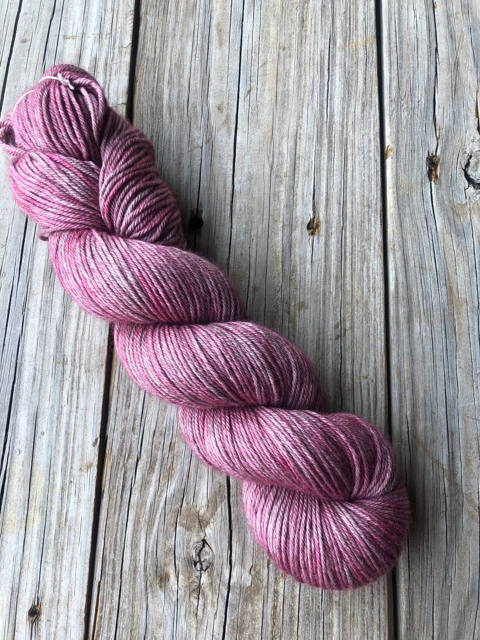 Pink Yak Silk DK Treasures Hand Dyed DK Yarn From the | Etsy