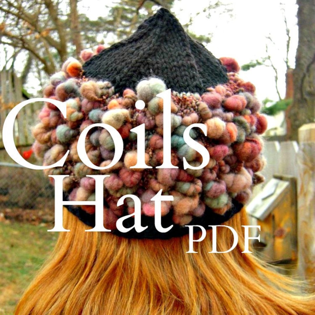 Coils Hat Pattern for Handspun Art Yarn, Toque Design for Beehives ...