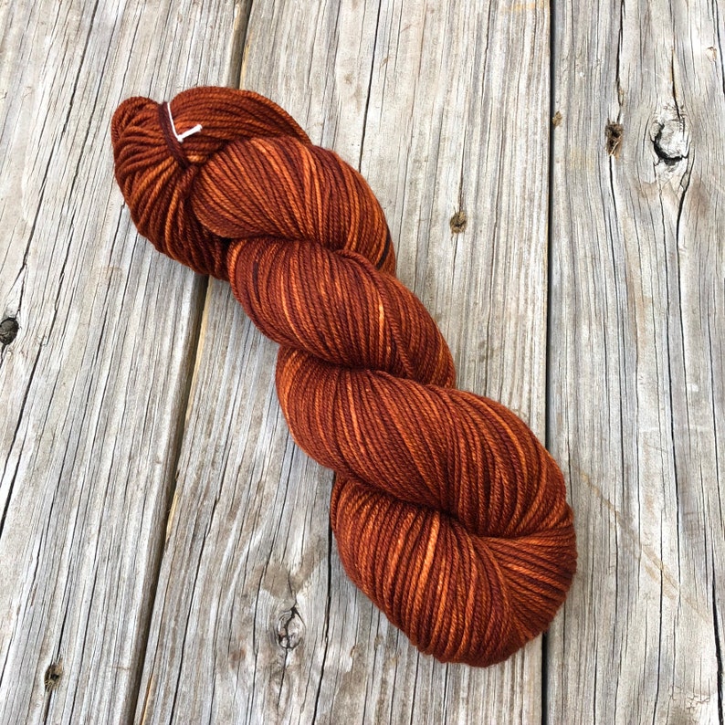 Copper Hand Dyed Worsted Weight Yarn Copper Cove Treasured - Etsy Australia
