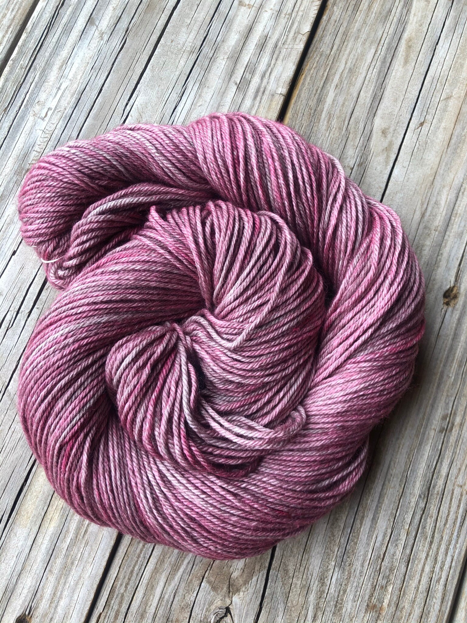 Pink Yak Silk DK Treasures Hand Dyed DK Yarn From the | Etsy