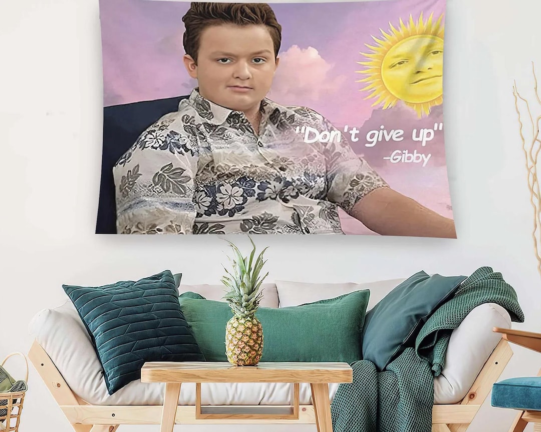 Wall Flag, Funny Gibby From Icarly Flag, Wall Art, Gift, Room Decor ...