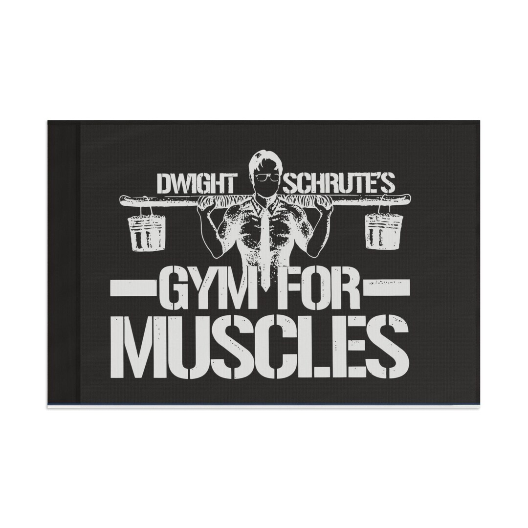 Dwight Schrute Gym Motivation Flag Inspirational Workout Quote Wall ...
