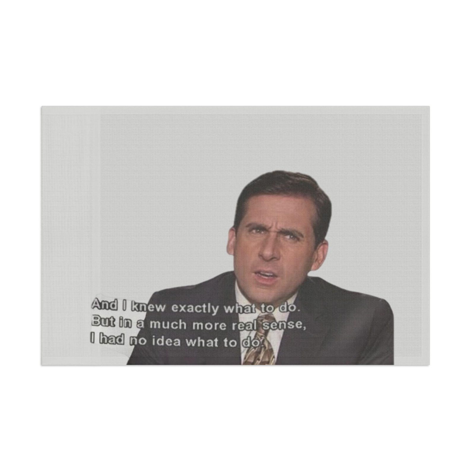 Michael Scott Worlds Best Boss Flag, Funny the Office TV Show Wall ...