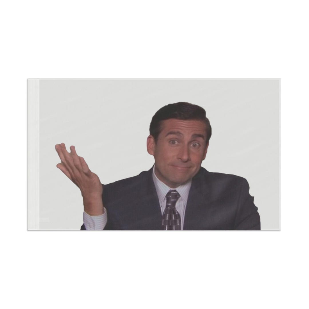 Michael Scott Worlds Best Boss Flag, Funny the Office TV Show Wall ...