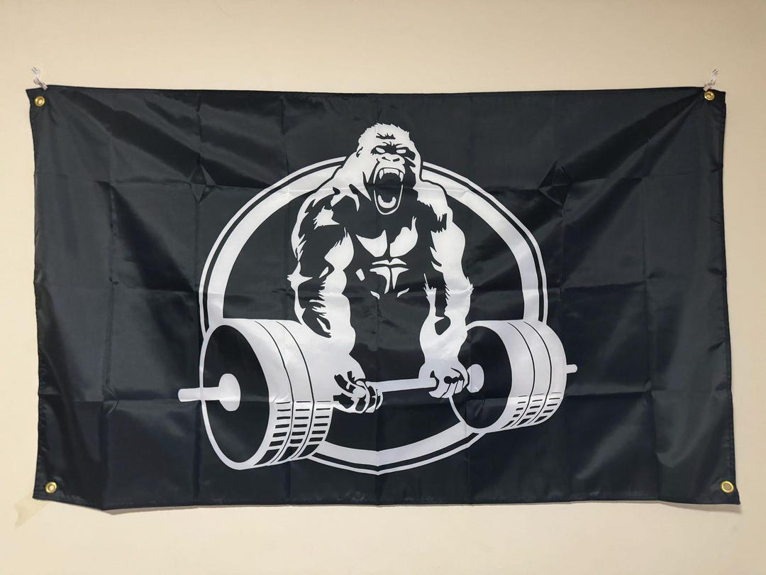 Gym Motivation Flag Inspirational Workout Quote Wall Decor, Fitness ...