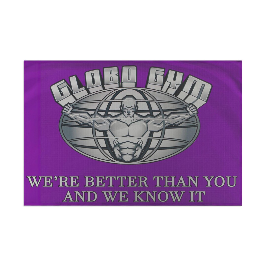 Dodgeball Globogym Flag Funny Movie Gym Logo Wall Decor, Dodgeball ...