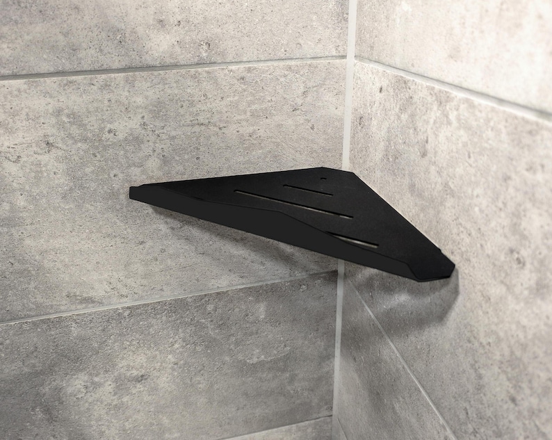 Corner Floating Wall Shelf, Metal Wall Mounted Shelves, Corner Ledge ...