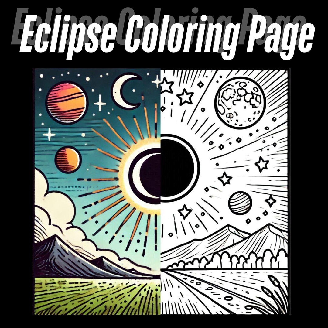 Fantasy Eclipse Coloring Book, 41 Coloring Pages, Printable PDF JPG ...