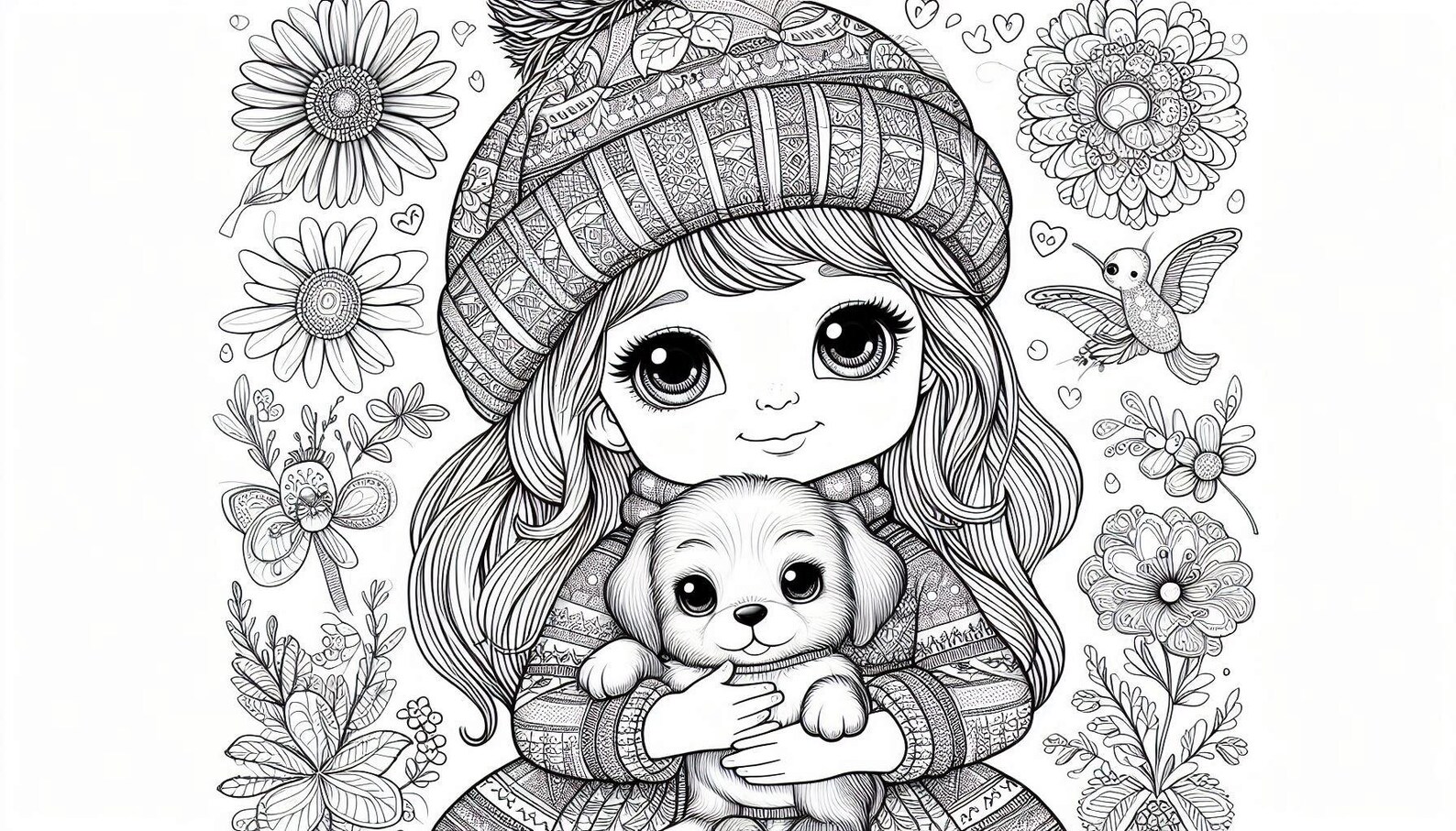 Kids Coloring Book PDF: Intricate Children in Field Designs (19 Pages ...