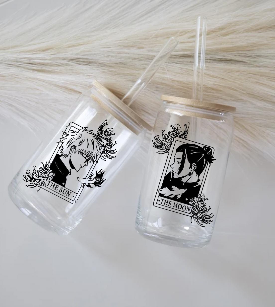 Gojo and Geto Jujutsu Kaisen Glass Cups Set - Etsy