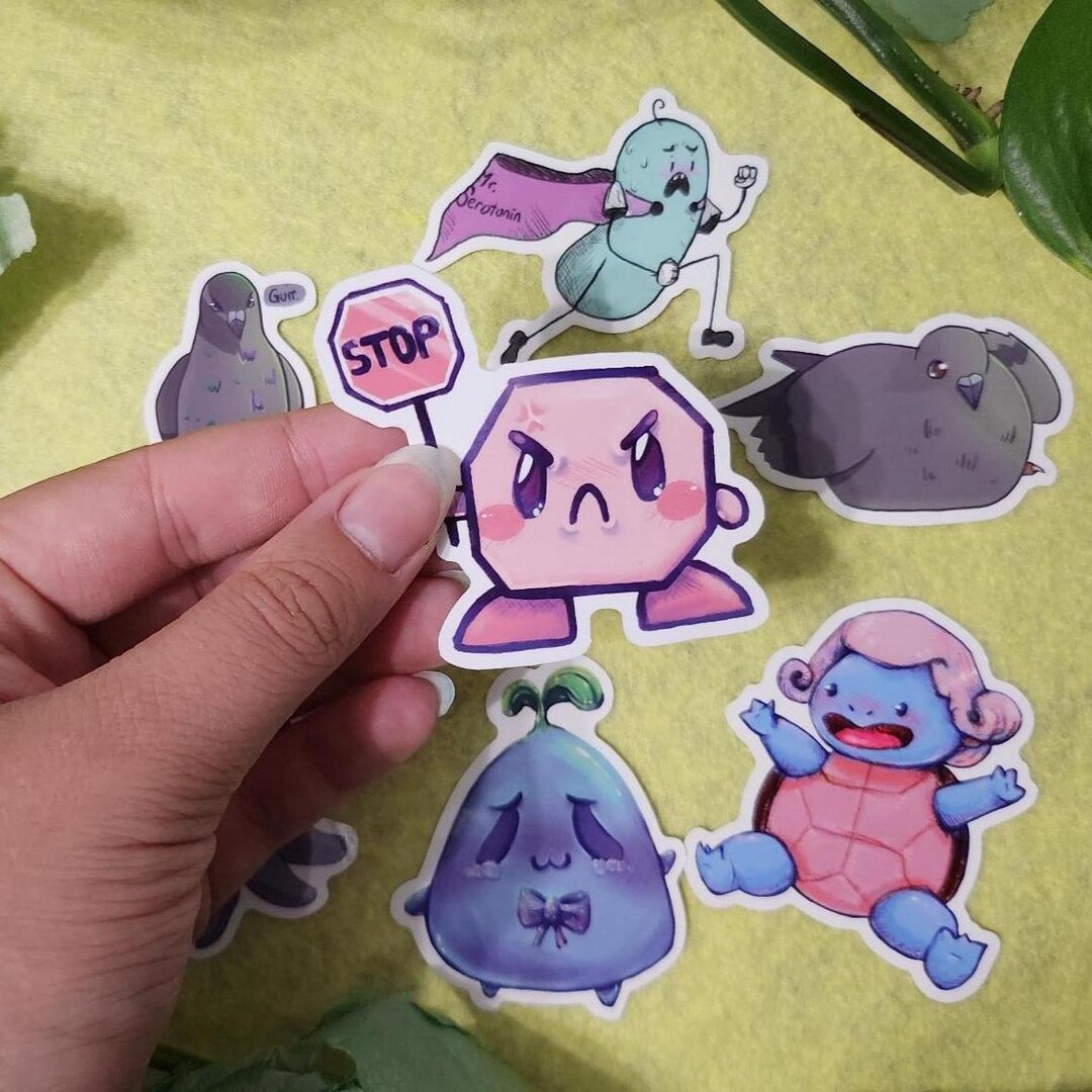 Kirby, Squirtle, Pigeon, and More Sticker! - Etsy