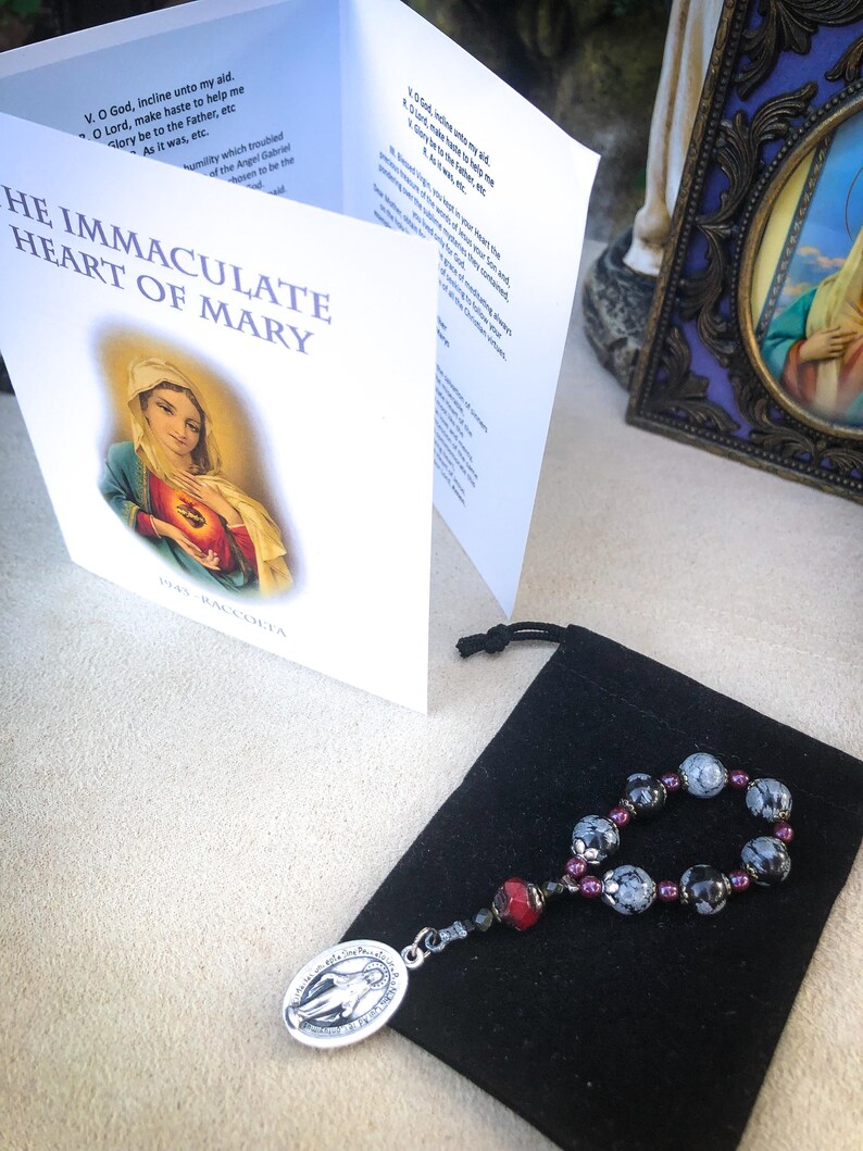 The Immaculate Heart of Mary Chaplet - Etsy