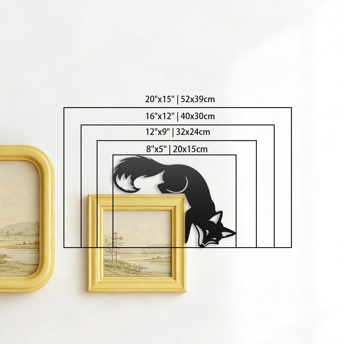 Door-top Fox,leaning Fox ,door Frame Decoration Metal,lron,steel Wall ...