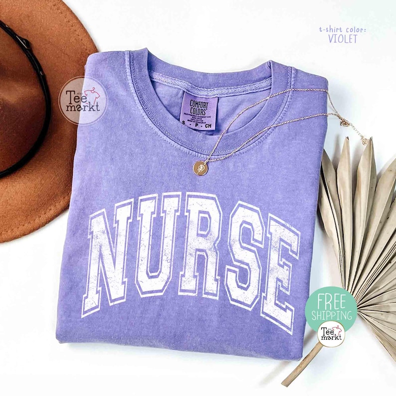Comfort Colors® Nurse T-shirt, Vintage Nurse Shirt, Nurse Gift, RN ...