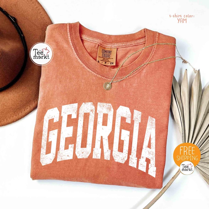 Comfort Colors® Georgia Shirt, Georgia State Shirt, Atlanta Georgia ...