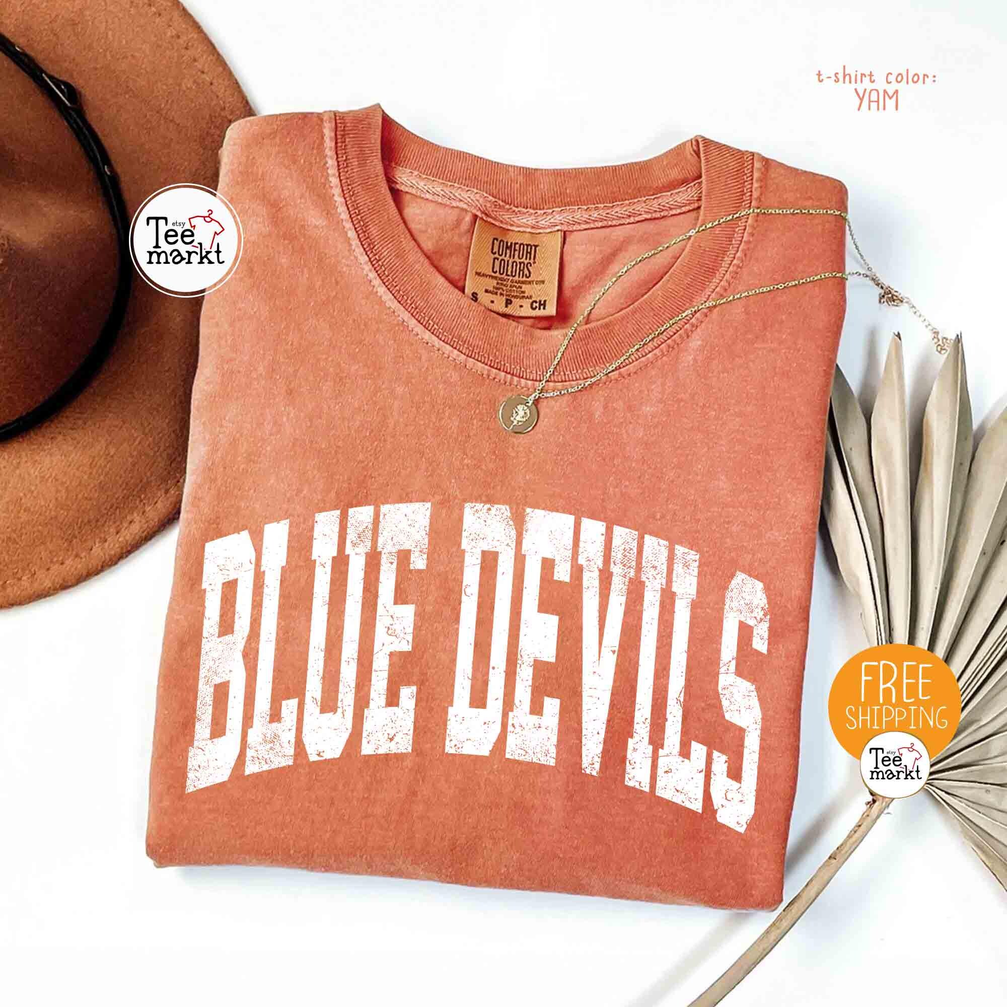 Comfort Colors® Blue Devils Shirt, Blue Devils Mascot T-shirt, Blue ...