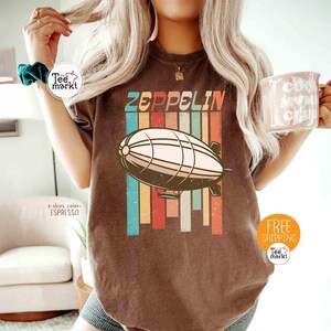 Comfort Colors® Retro Zeppelin Shirt, Rock Music Lover T-shirt, 70's ...