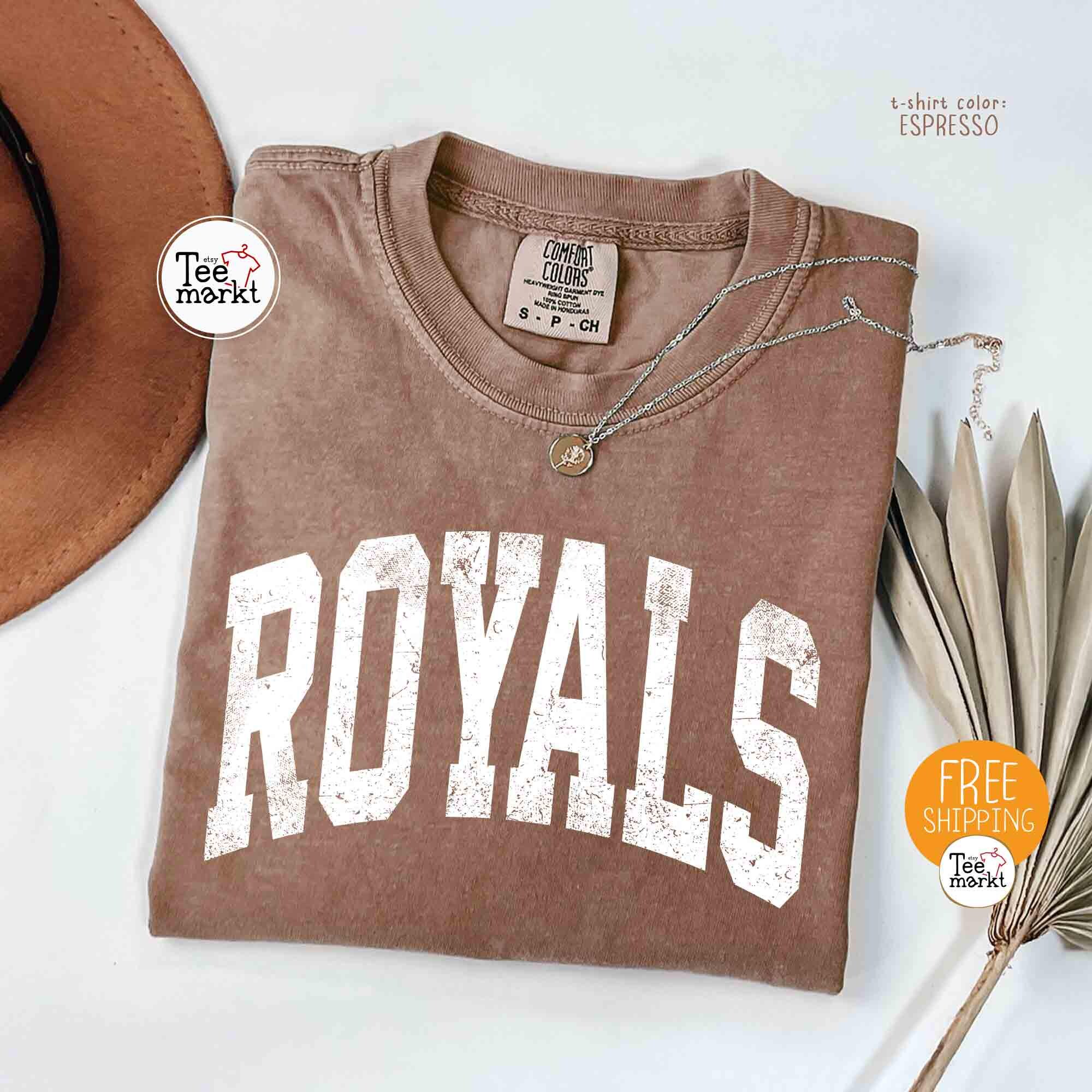 Comfort Colors® Royals Distressed Shirt, Royals Team Mascot T-shirt ...