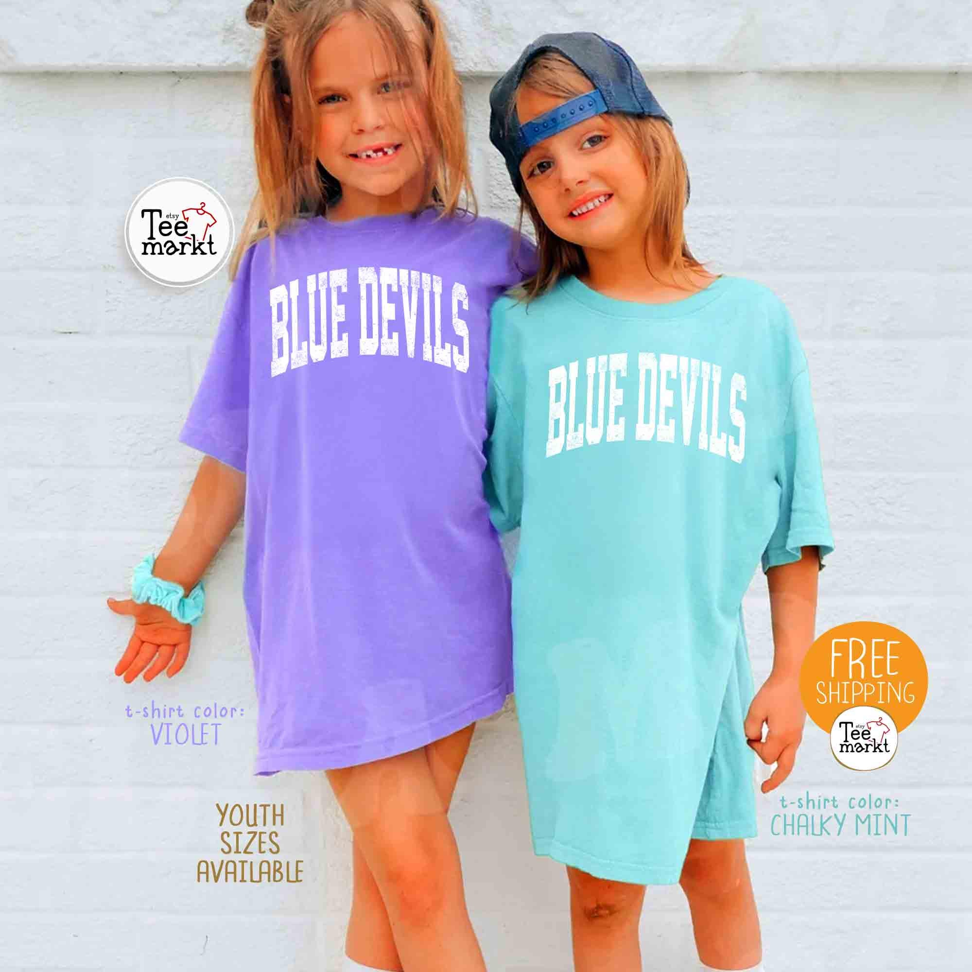 Comfort Colors® Blue Devils Shirt, Blue Devils Mascot T-shirt, Blue ...